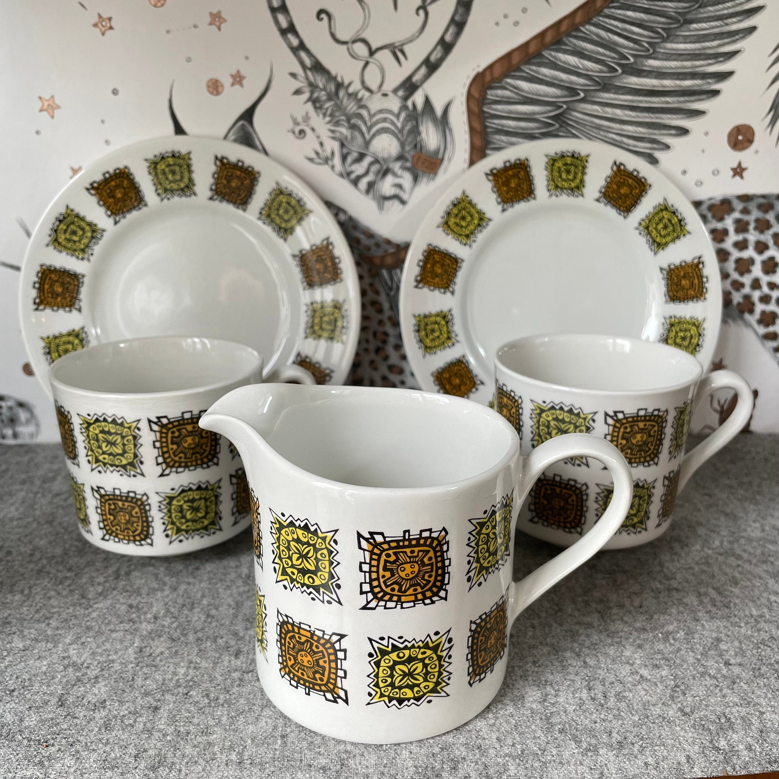 Myott Ironstone Staffordshire Aztec Tea Set – Specificity UK